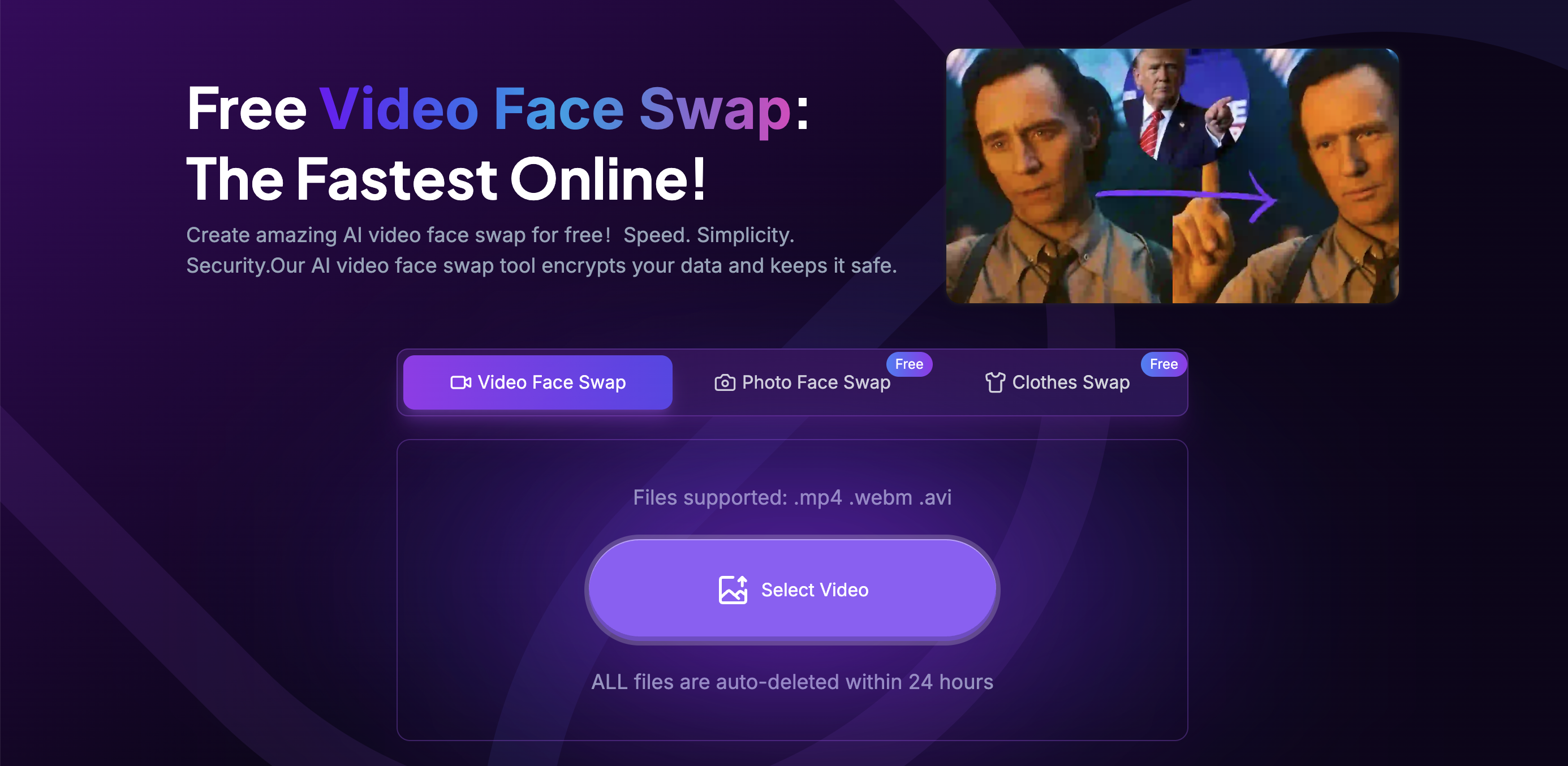 AI Video Face Swap Online Free | SwapFace